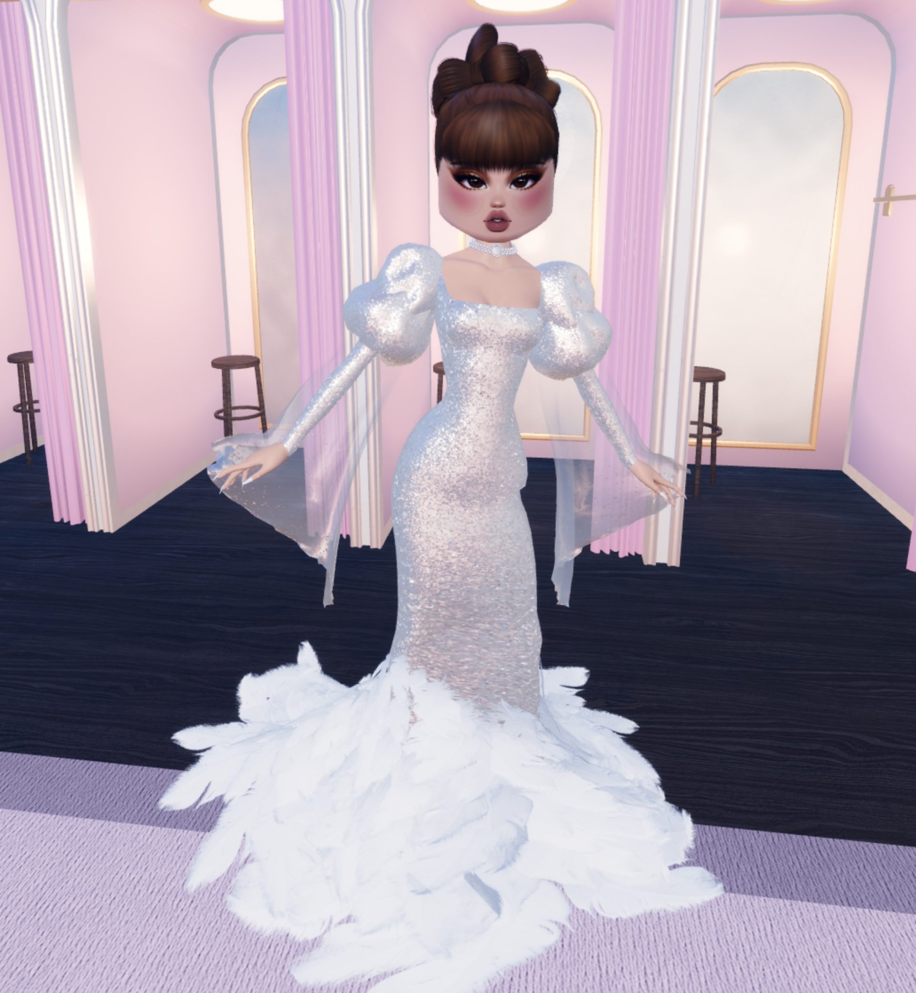 Dress To Impress Feather Dress Prize For Completing The Advent Calendar ...