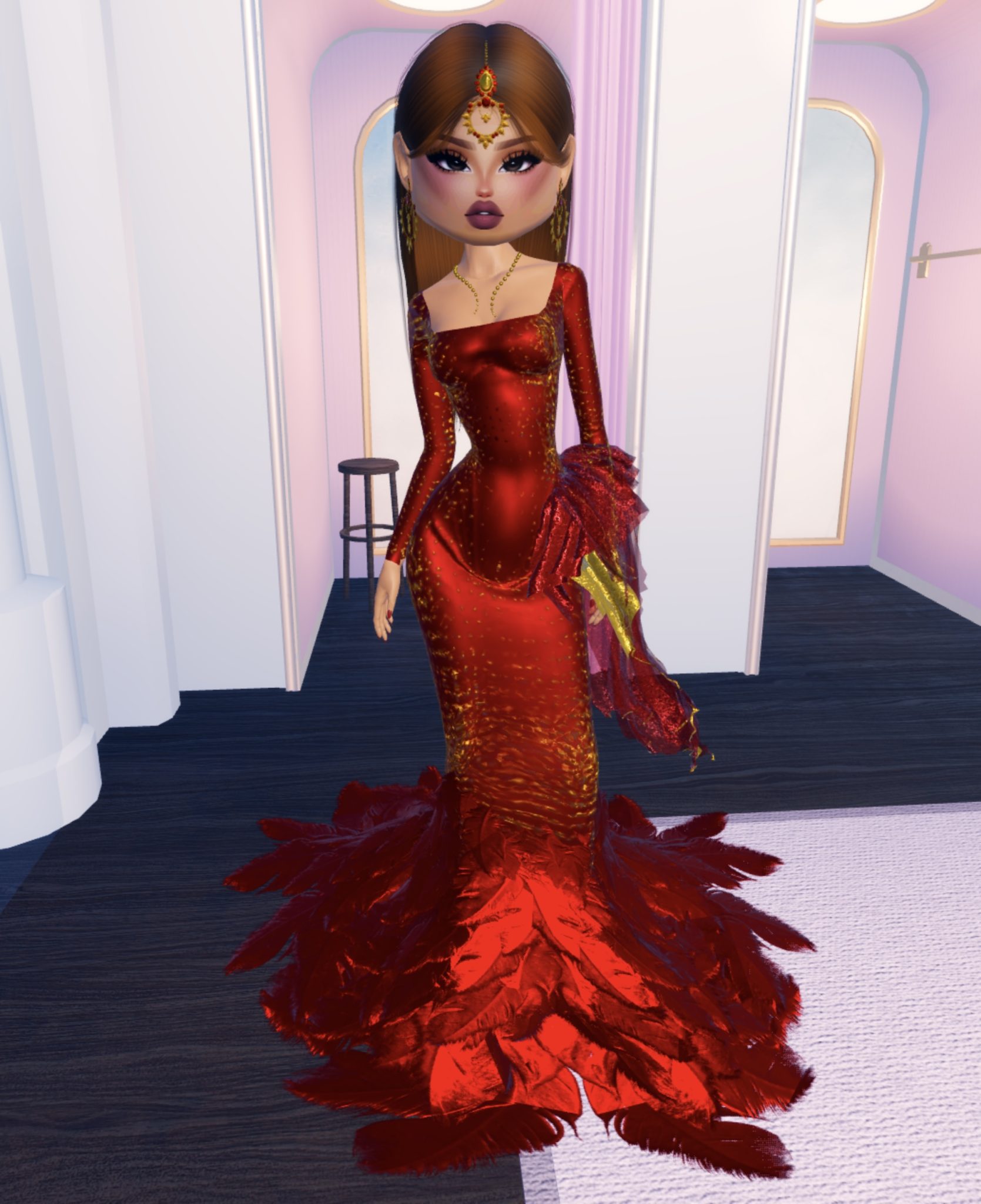 Dress To Impress Feather Dress Prize For Completing The Advent Calendar ...