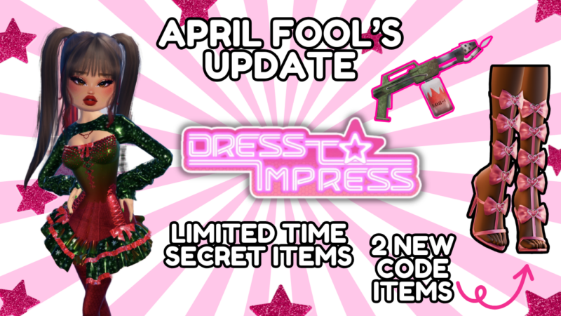 Dress To Impress April Fool's Update 2025 - TWO CODE ITEMS!