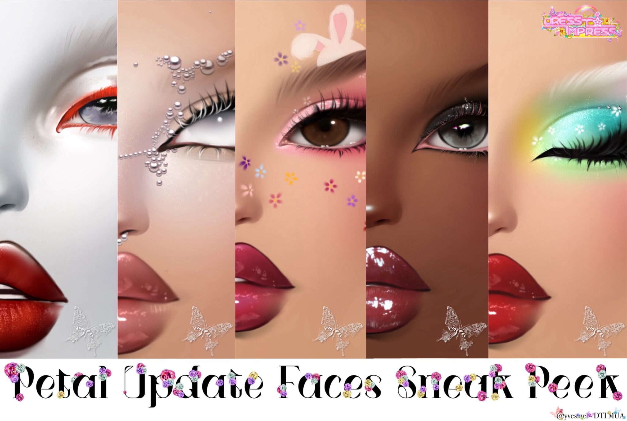 Dress To Impress Spring Petal Update Makeup Looks Revealed! - DTI Girls