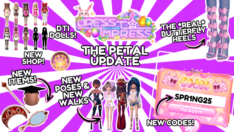 What Time Does The Dress To Impress The Petal Update 2025 Launch?