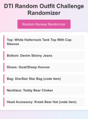Outfits I Made Using My Free Dress To Impress Outfit Generator Tool ...